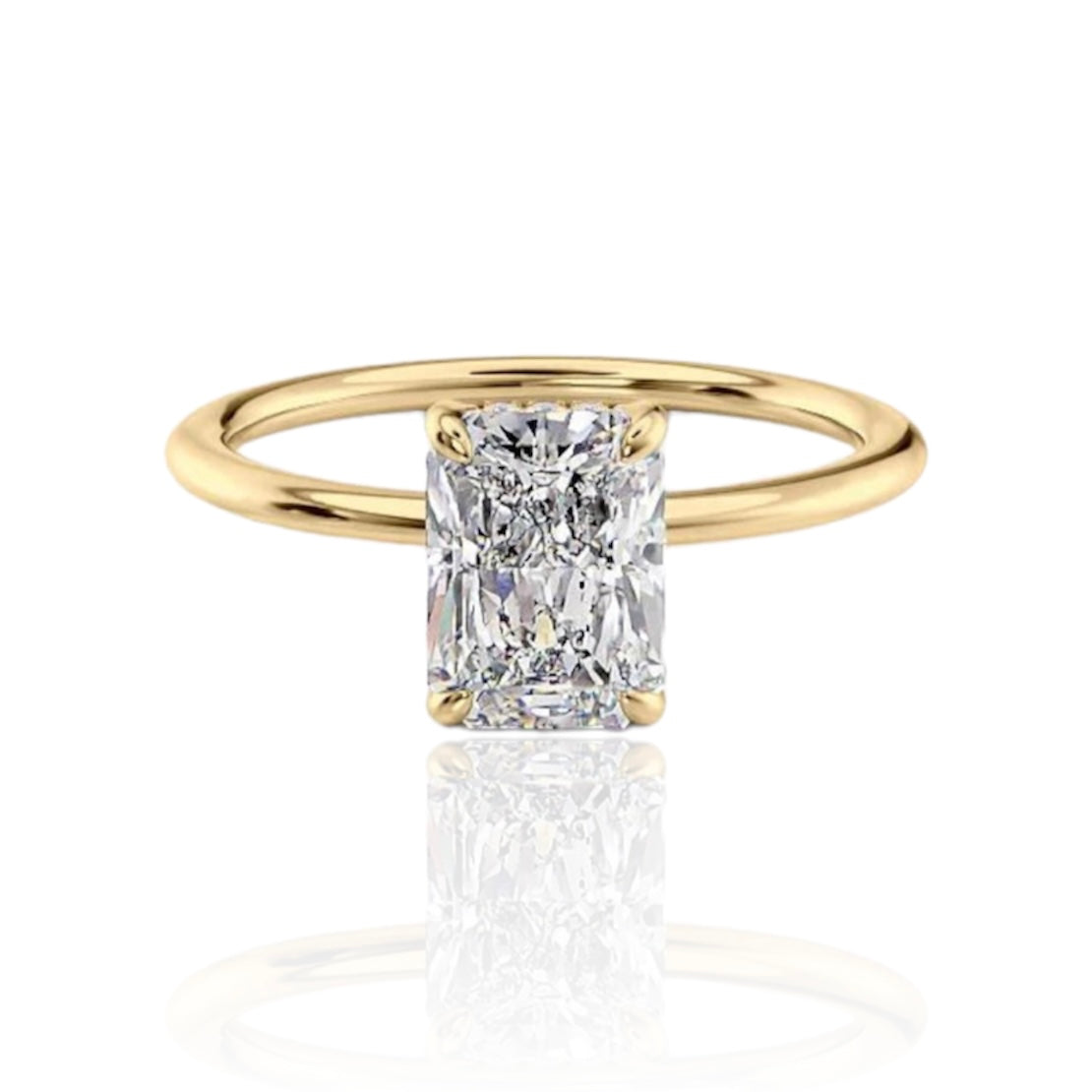 MONACO GOLD SOLITAIRE RING